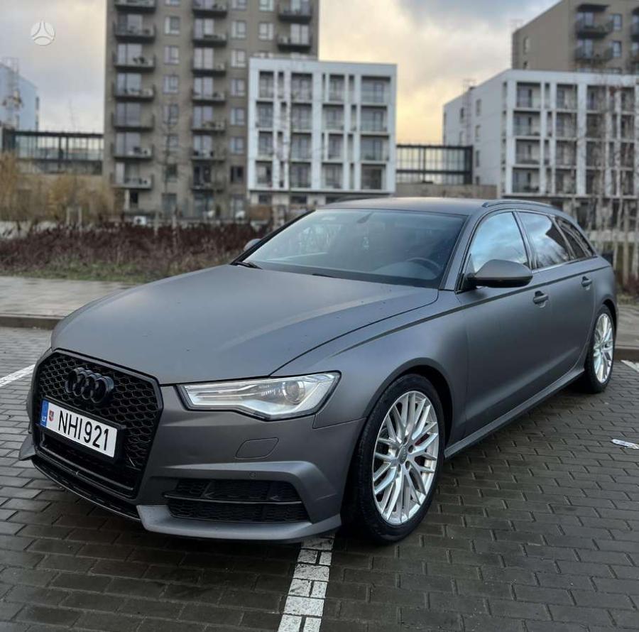 Grey Audi A6 2016 in Vilnius, with an engine capacity of 2.97 L and mileage of 254 thousand km for 13500 €, photo 1 on AUTOMOTO.COM.LV