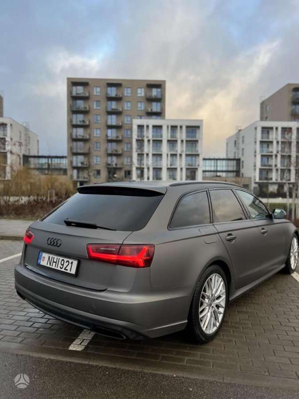 Grey Audi A6 2016 in Vilnius, with an engine capacity of 2.97 L and mileage of 254 thousand km for 13500 €, photo 4 on AUTOMOTO.COM.LV
