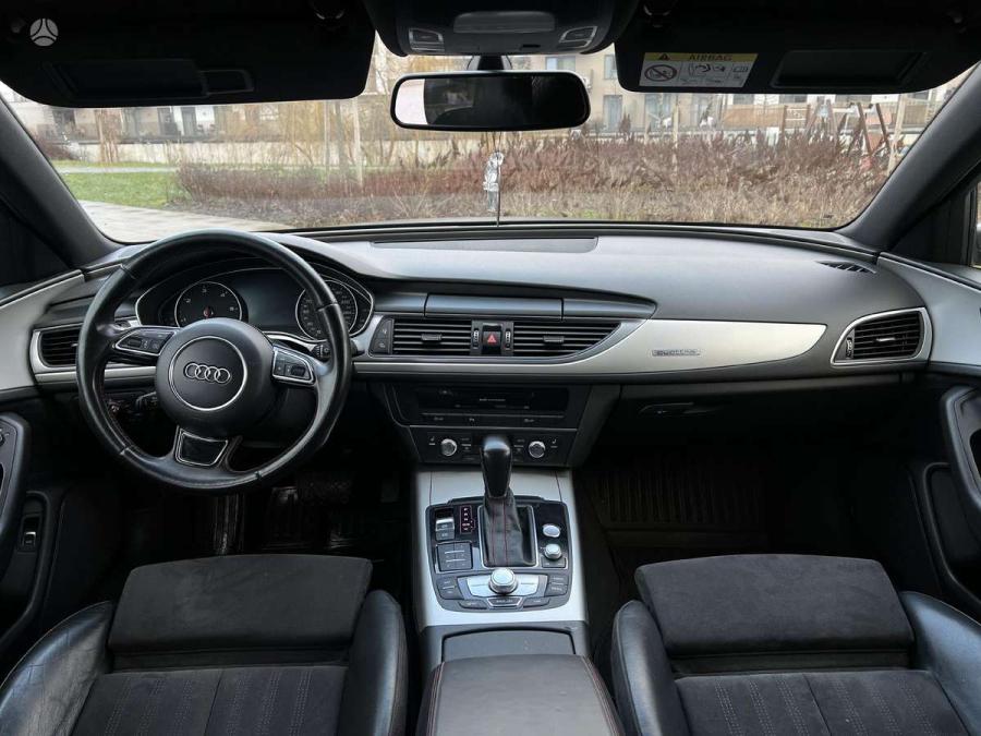 Grey Audi A6 2016 in Vilnius, with an engine capacity of 2.97 L and mileage of 254 thousand km for 13500 €, photo 9 on AUTOMOTO.COM.LV