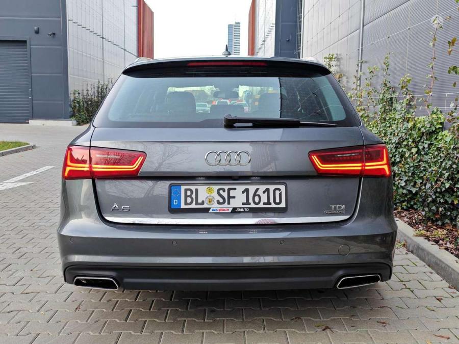 Grey Audi A6 2016 in Klaipeda, with an engine capacity of 2.97 L and mileage of 237 thousand km for 16750 €, photo 4 on AUTOMOTO.COM.LV