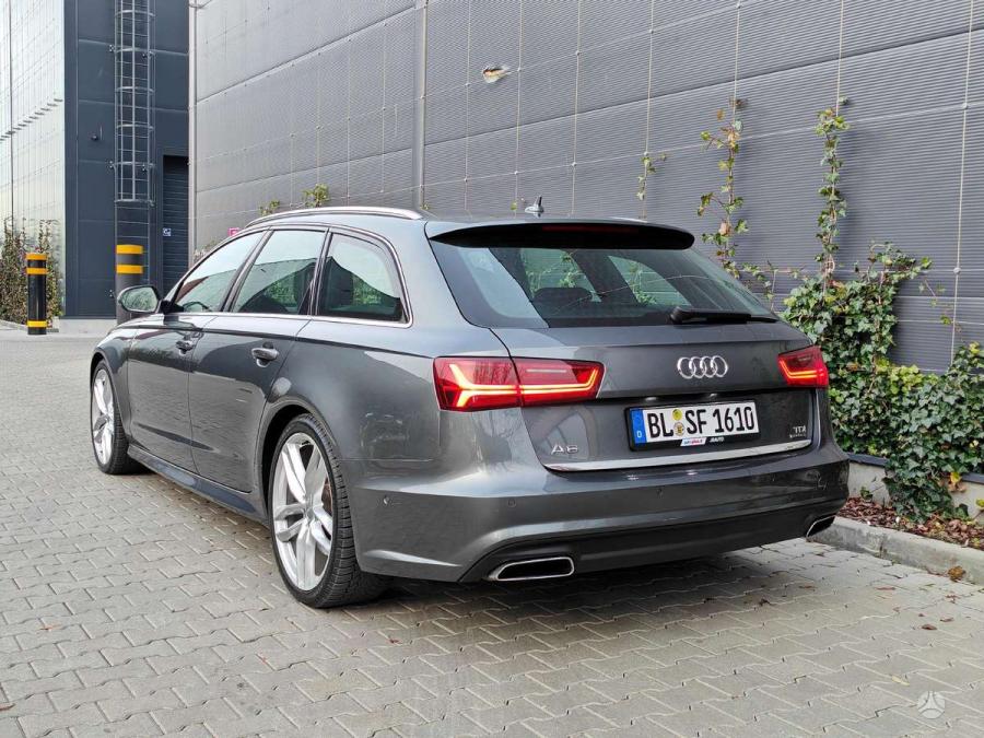 Grey Audi A6 2016 in Klaipeda, with an engine capacity of 2.97 L and mileage of 237 thousand km for 16750 €, photo 5 on AUTOMOTO.COM.LV