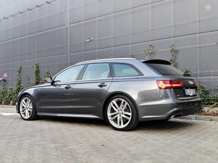 Grey Audi A6 2016 in Klaipeda, with an engine capacity of 2.97 L and mileage of 237 thousand km for 16750 €, photo 6 on AUTOMOTO.COM.LV
