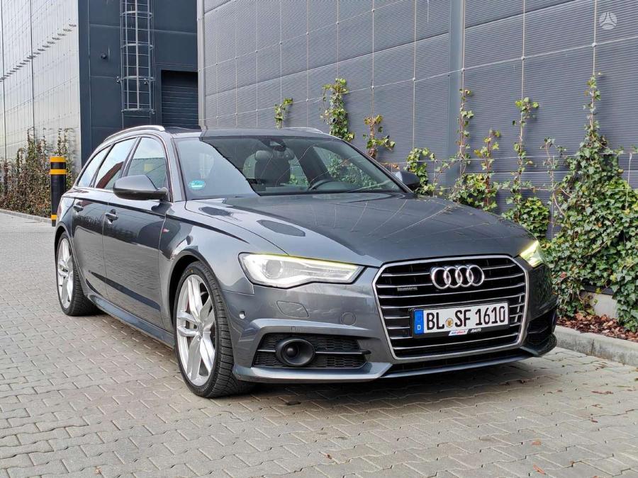 Grey Audi A6 2016 in Klaipeda, with an engine capacity of 2.97 L and mileage of 237 thousand km for 16750 €, photo 10 on AUTOMOTO.COM.LV