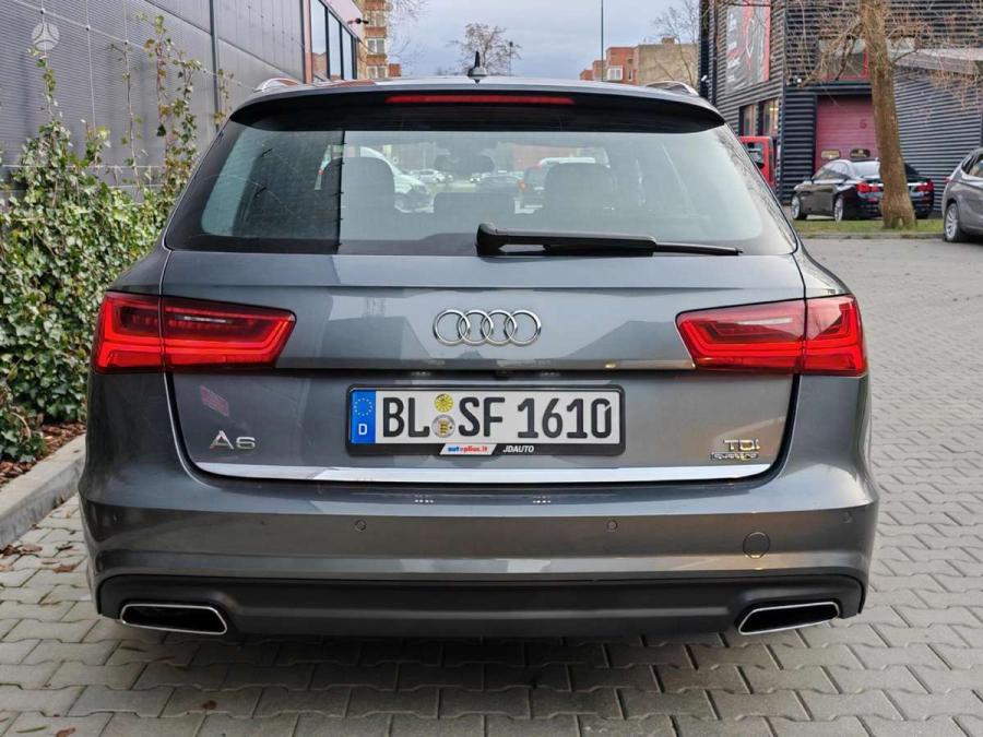 Grey Audi A6 2016 in Klaipeda, with an engine capacity of 2.97 L and mileage of 237 thousand km for 16750 €, photo 11 on AUTOMOTO.COM.LV