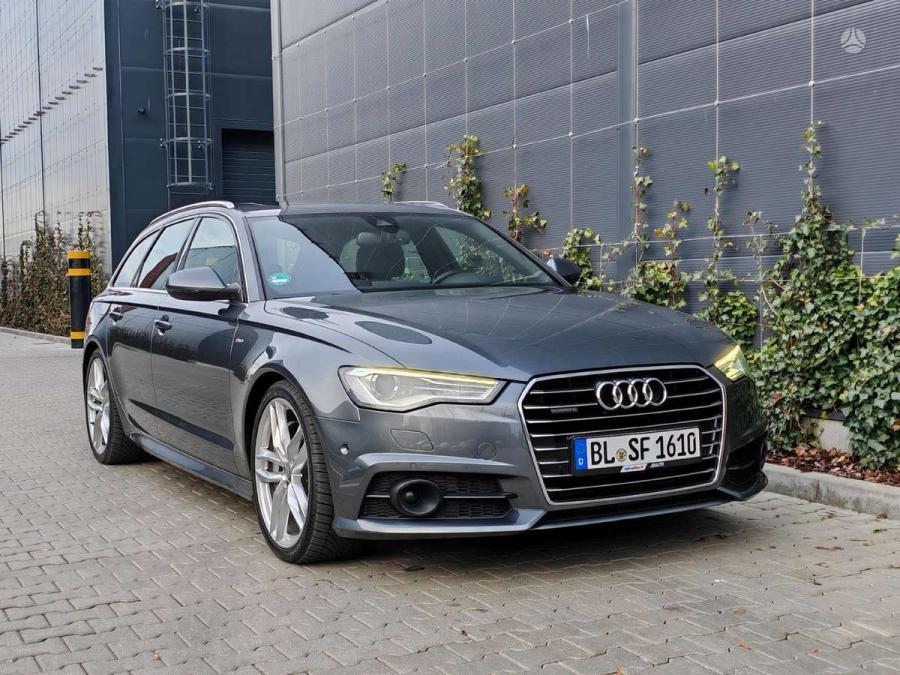 Grey Audi A6 2016 in Klaipeda, with an engine capacity of 2.97 L and mileage of 237 thousand km for 16999 €, photo 8 on AUTOMOTO.COM.LV