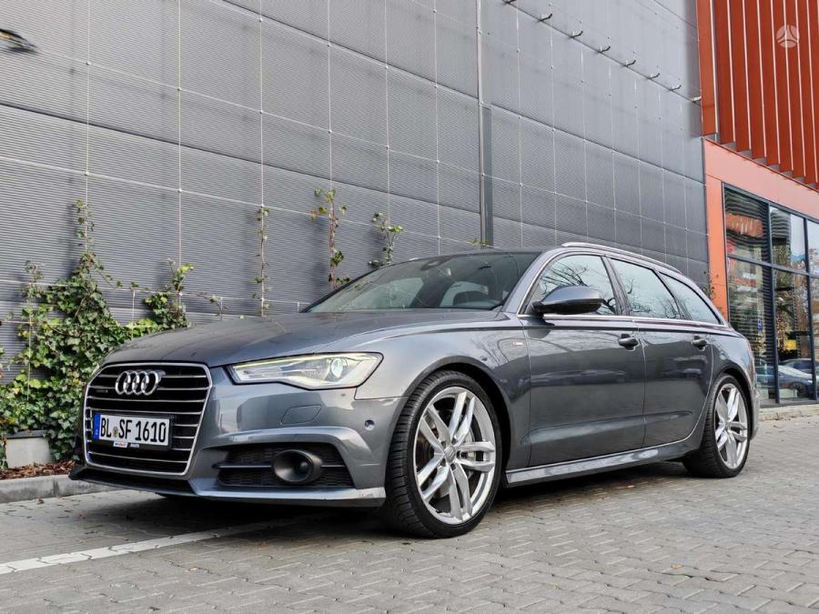 Grey Audi A6 2016 in Klaipeda, with an engine capacity of 2.97 L and mileage of 237 thousand km for 16999 €, photo 10 on AUTOMOTO.COM.LV