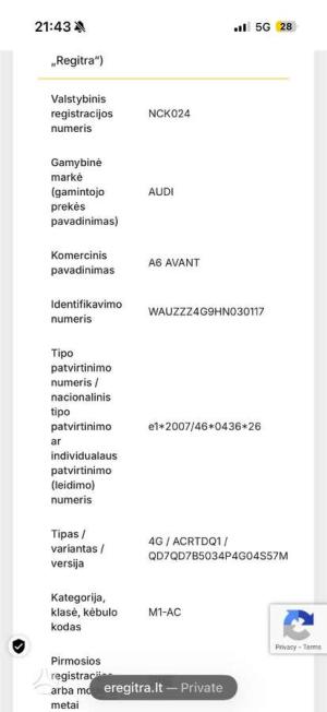 Серый Ауди А6 2016 в Плунге, объемом двигателя 2.97 л и пробегом 300 тыс. км за 6000 €, фото 11 на AUTOMOTO.COM.LV