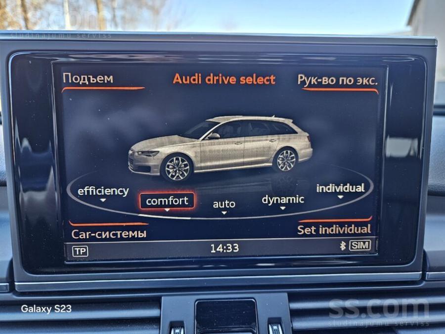 Grey Audi A6 2016 in Riga, with an engine capacity of 3.00 L and mileage of 245 thousand km for 14900 €, photo 16 on AUTOMOTO.COM.LV