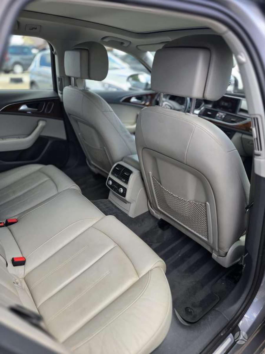 Grey Audi A6 2016 in Taurage, with an engine capacity of 2.97 L and mileage of 283 thousand km for 9500 €, photo 25 on AUTOMOTO.COM.LV