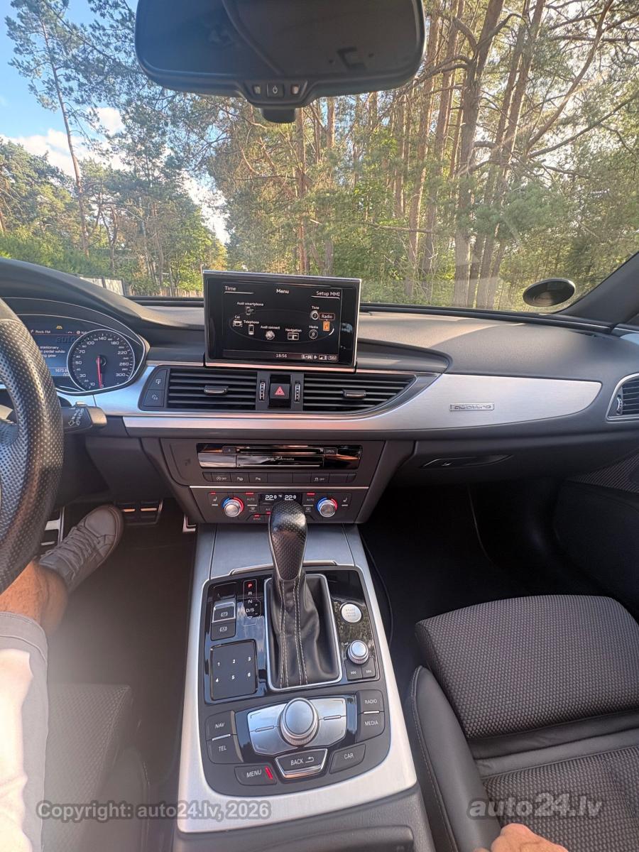 Grey Audi A6 2016 in Tallinn, with an engine capacity of 3.00 L and mileage of 200 thousand km for 19900 €, photo 13 on AUTOMOTO.COM.LV