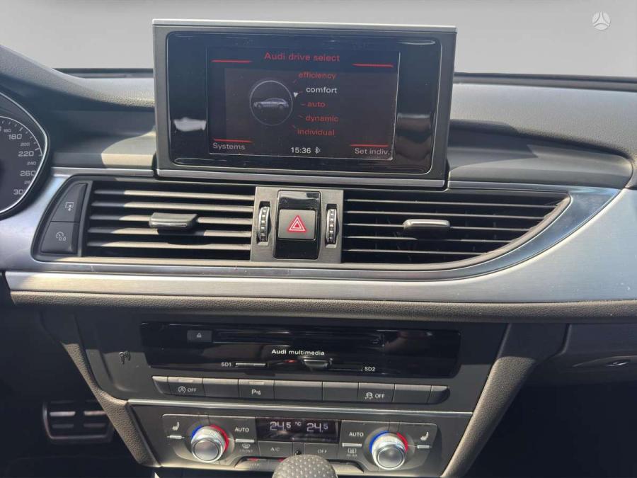 Pelēks Audi A6 2016 Kauņa, ar dzinēja tilpumu 3.00 L un nobraukumu 321 tūkst. km par 14490 €, foto 15 vietnē AUTOMOTO.COM.LV