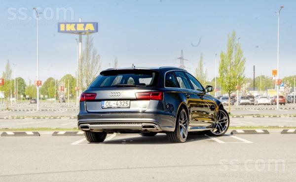 Grey Audi A6 2016 in Riga, with an engine capacity of 3.00 L and mileage of 246 thousand km for 13990 €, photo 5 on AUTOMOTO.COM.LV