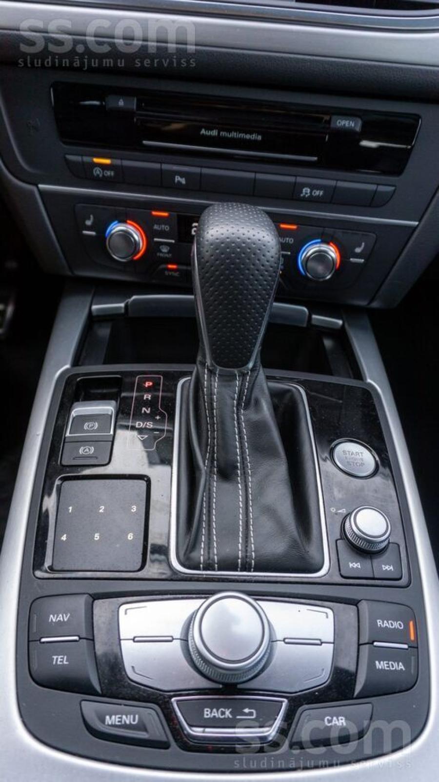 Grey Audi A6 2016 in Riga, with an engine capacity of 3.00 L and mileage of 246 thousand km for 13990 €, photo 16 on AUTOMOTO.COM.LV
