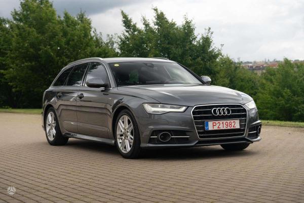 Grey Audi A6 2016 in Vilnius, with an engine capacity of 2.00 L and mileage of 269 thousand km for 13300 €, photo 4 on AUTOMOTO.COM.LV