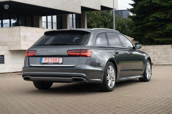 Grey Audi A6 2016 in Vilnius, with an engine capacity of 2.00 L and mileage of 269 thousand km for 13300 €, photo 5 on AUTOMOTO.COM.LV