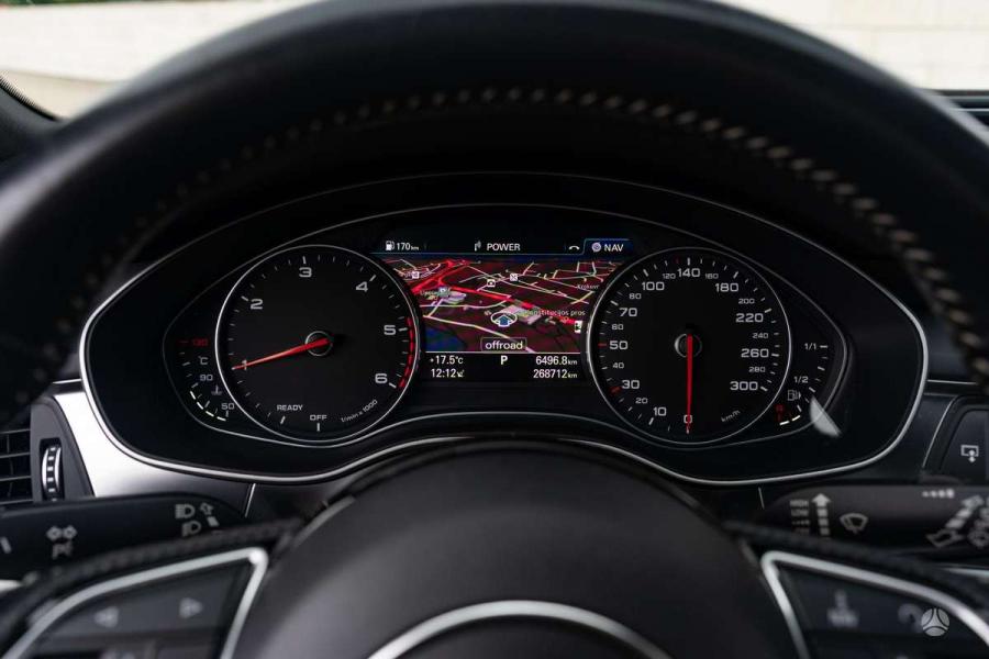 Pelēks Audi A6 2016 Viļņa, ar dzinēja tilpumu 2.00 L un nobraukumu 269 tūkst. km par 13300 €, foto 26 vietnē AUTOMOTO.COM.LV