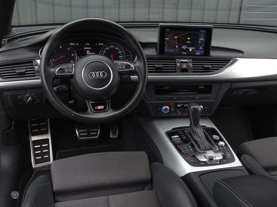 Grey Audi A6 2016 in Kaunas, with an engine capacity of 2.00 L and mileage of 300 thousand km for 12999 €, photo 15 on AUTOMOTO.COM.LV