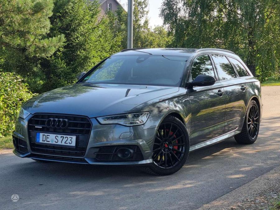 Grey Audi A6 2016 in Vilnius, with an engine capacity of 2.97 L and mileage of 198 thousand km for 20199 €, photo 1 on AUTOMOTO.COM.LV