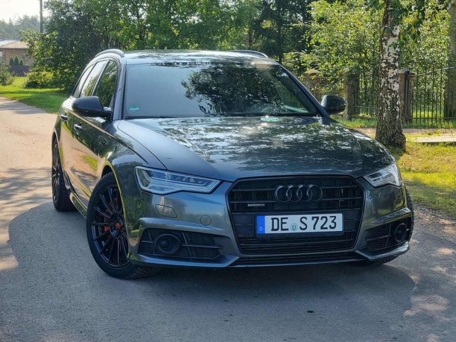 Grey Audi A6 2016 in Vilnius, with an engine capacity of 2.97 L and mileage of 198 thousand km for 20199 €, photo 5 on AUTOMOTO.COM.LV