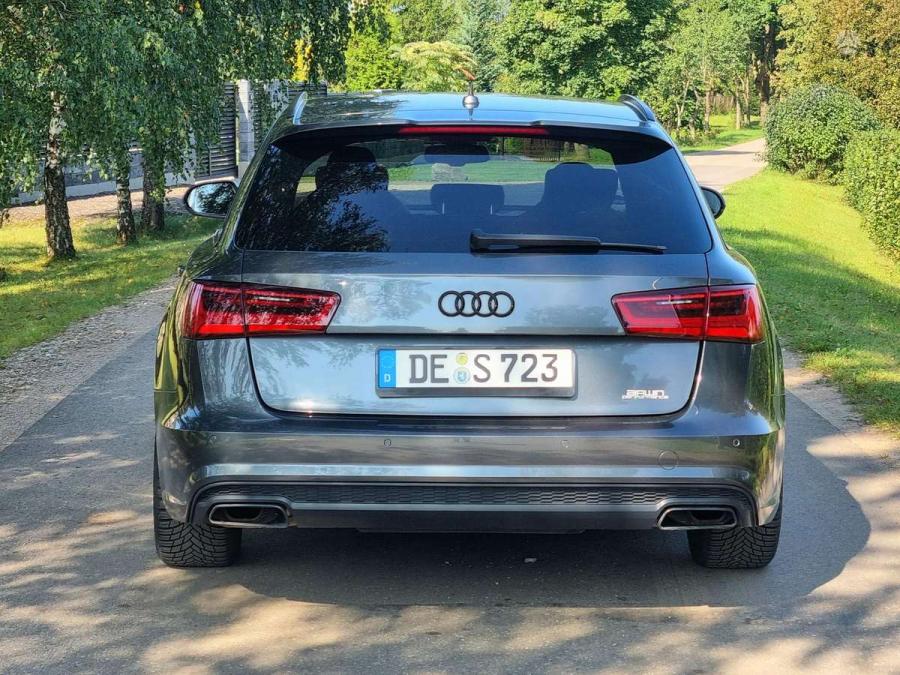 Grey Audi A6 2016 in Vilnius, with an engine capacity of 2.97 L and mileage of 198 thousand km for 20199 €, photo 10 on AUTOMOTO.COM.LV