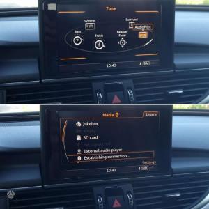 Grey Audi A6 2016 in Vilnius, with an engine capacity of 2.97 L and mileage of 198 thousand km for 20199 €, photo 40 on AUTOMOTO.COM.LV