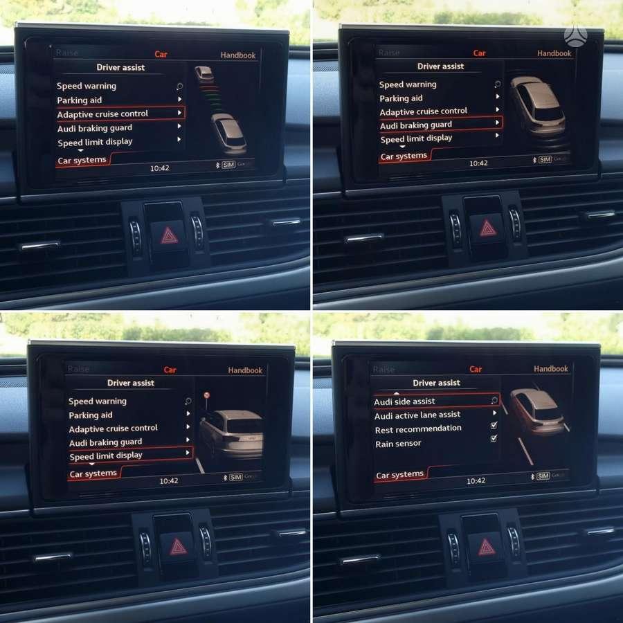 Grey Audi A6 2016 in Vilnius, with an engine capacity of 2.97 L and mileage of 198 thousand km for 20199 €, photo 42 on AUTOMOTO.COM.LV