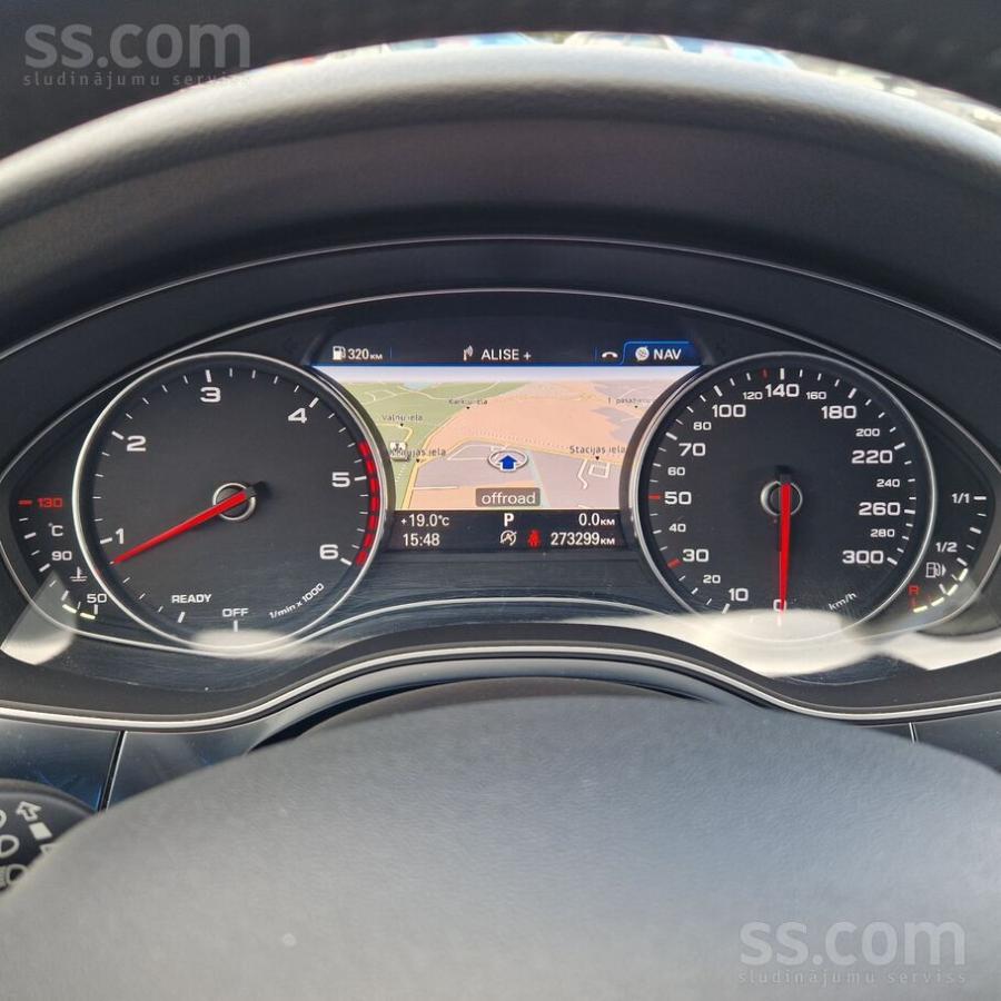 Grey Audi A6 2016 in Daugavpils, with an engine capacity of 3.00 L and mileage of 0 thousand km for 15950 €, photo 32 on AUTOMOTO.COM.LV