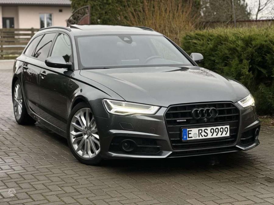 Grey Audi A6 2017 in Vilnius, with an engine capacity of 2.97 L and mileage of 160 thousand km for 21550 €, photo 13 on AUTOMOTO.COM.LV