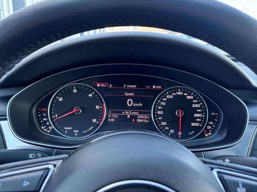 Grey Audi A6 2017 in Vilnius, with an engine capacity of 1.97 L and mileage of 286 thousand km for 13900 €, photo 25 on AUTOMOTO.COM.LV
