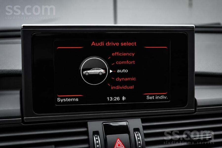 Grey Audi A6 2017 in Riga, with an engine capacity of 3.00 L and mileage of 270 thousand km for 21500 €, photo 25 on AUTOMOTO.COM.LV