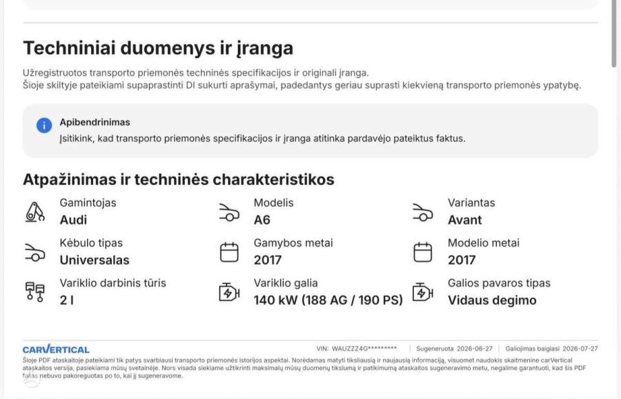 Серый Ауди А6 2017 в Пренай, объемом двигателя 1.97 л и пробегом 276 тыс. км за 13200 €, фото 46 на AUTOMOTO.COM.LV