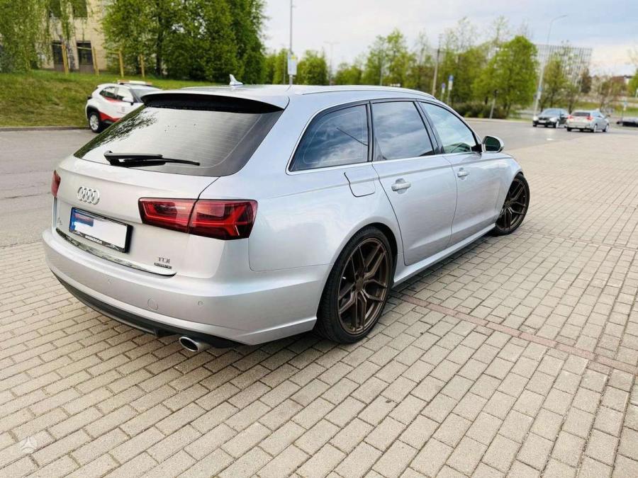 Grey Audi A6 2017 in Vilnius, with an engine capacity of 1.97 L and mileage of 291 thousand km for 11900 €, photo 6 on AUTOMOTO.COM.LV