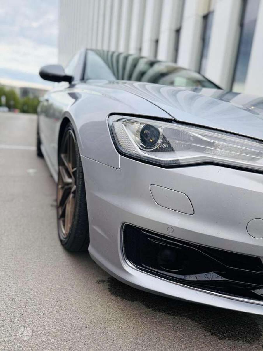 Grey Audi A6 2017 in Vilnius, with an engine capacity of 1.97 L and mileage of 291 thousand km for 11900 €, photo 8 on AUTOMOTO.COM.LV