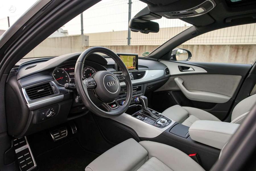 Grey Audi A6 2017 in Kaunas, with an engine capacity of 1.97 L and mileage of 115 thousand km for 17950 €, photo 28 on AUTOMOTO.COM.LV
