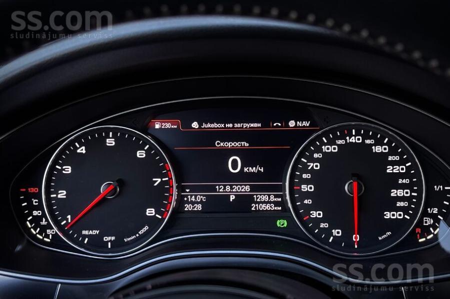 Grey Audi A6 2017 in Riga, with an engine capacity of 1.80 L and mileage of 211 thousand km for 15500 €, photo 23 on AUTOMOTO.COM.LV