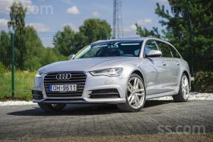 Grey Audi A6 2017 in Riga, with an engine capacity of 3.00 L and mileage of 253 thousand km for 15490 €, photo  on AUTOMOTO.COM.LV