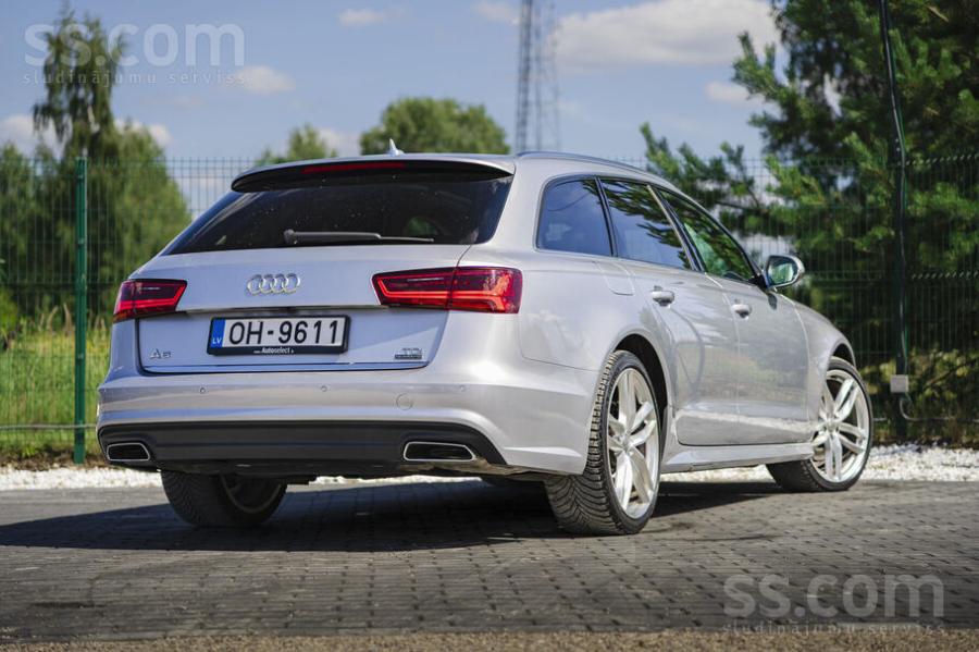 Grey Audi A6 2017 in Riga, with an engine capacity of 3.00 L and mileage of 253 thousand km for 15490 €, photo 7 on AUTOMOTO.COM.LV