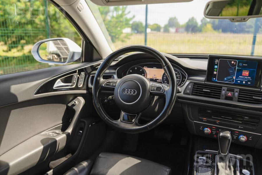 Grey Audi A6 2017 in Riga, with an engine capacity of 3.00 L and mileage of 253 thousand km for 15490 €, photo 16 on AUTOMOTO.COM.LV