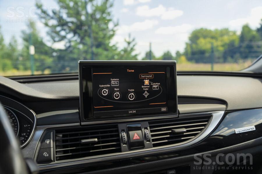 Grey Audi A6 2017 in Riga, with an engine capacity of 3.00 L and mileage of 253 thousand km for 15490 €, photo 26 on AUTOMOTO.COM.LV
