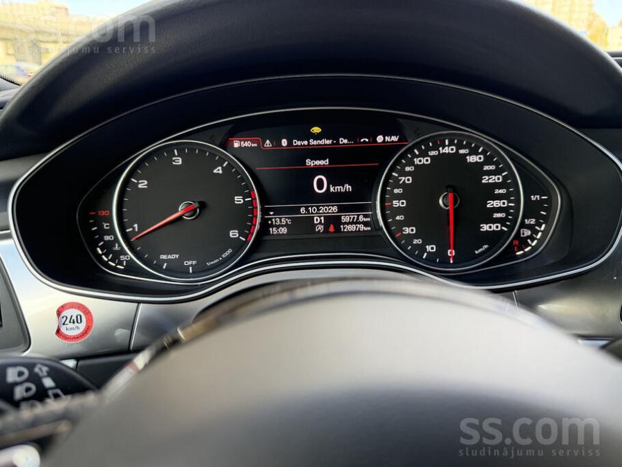 Grey Audi A6 2017 in Riga, with an engine capacity of 3.00 L and mileage of 127 thousand km for 26000 €, photo 9 on AUTOMOTO.COM.LV