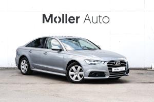 Grey Audi A6 2018 in Riga, with an engine capacity of 2.00 L and mileage of 112 thousand km for 15950 €, photo 3 on AUTOMOTO.COM.LV