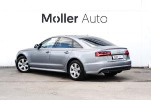 Grey Audi A6 2018 in Riga, with an engine capacity of 2.00 L and mileage of 112 thousand km for 15950 €, photo 4 on AUTOMOTO.COM.LV