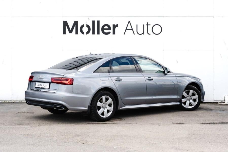 Grey Audi A6 2018 in Riga, with an engine capacity of 2.00 L and mileage of 112 thousand km for 15950 €, photo 5 on AUTOMOTO.COM.LV