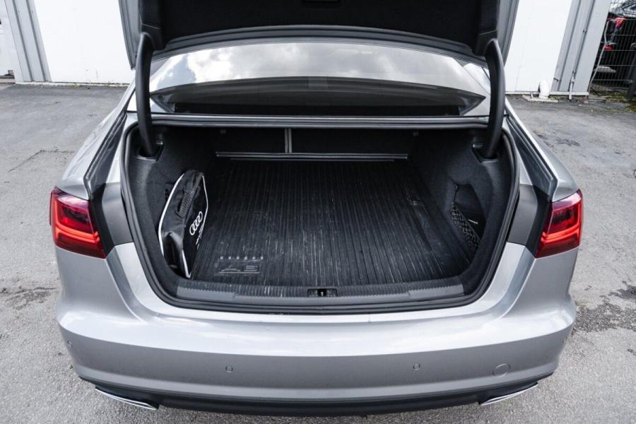 Grey Audi A6 2018 in Riga, with an engine capacity of 2.00 L and mileage of 112 thousand km for 15950 €, photo 28 on AUTOMOTO.COM.LV