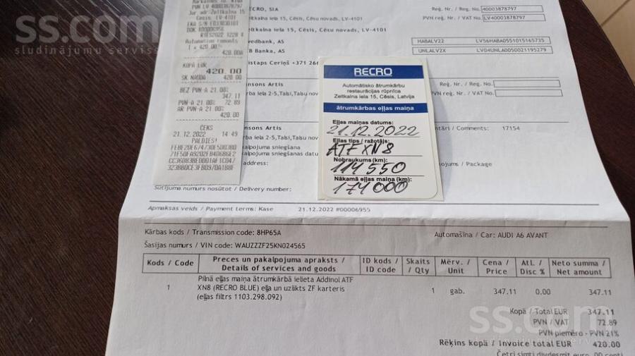 Pelēks Audi A6 2018 Talsi, ar dzinēja tilpumu 3.00 L un nobraukumu 168 tūkst. km par 26900 €, foto 15 vietnē AUTOMOTO.COM.LV