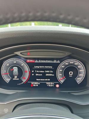 Grey Audi A6 2018 in Vilnius, with an engine capacity of 2.97 L and mileage of 102 thousand km for 24999 €, photo 24 on AUTOMOTO.COM.LV
