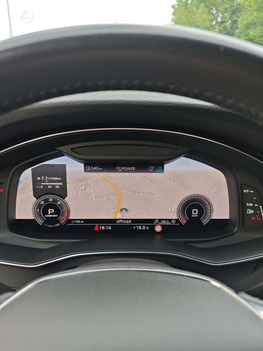 Grey Audi A6 2018 in Vilnius, with an engine capacity of 2.97 L and mileage of 102 thousand km for 24999 €, photo 25 on AUTOMOTO.COM.LV