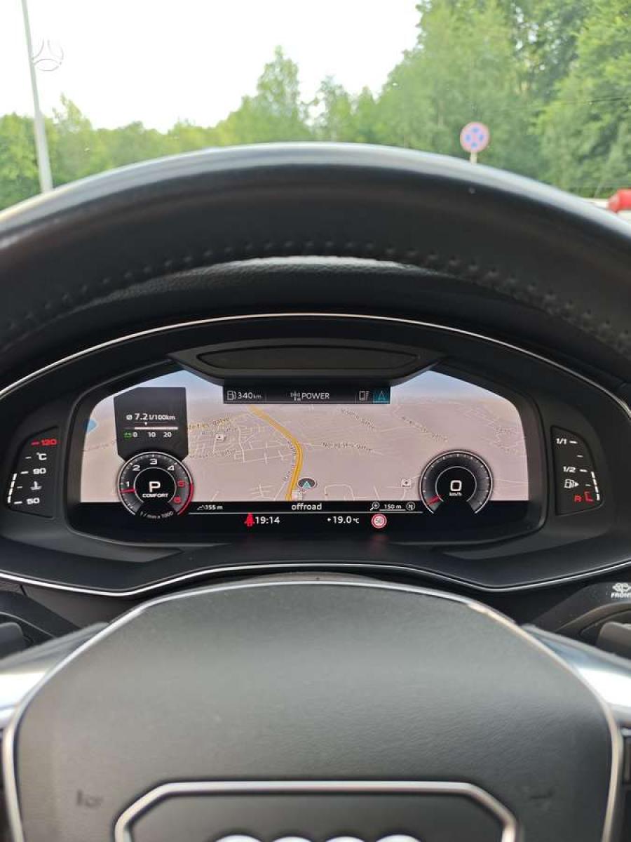 Grey Audi A6 2018 in Vilnius, with an engine capacity of 2.97 L and mileage of 102 thousand km for 24999 €, photo 26 on AUTOMOTO.COM.LV