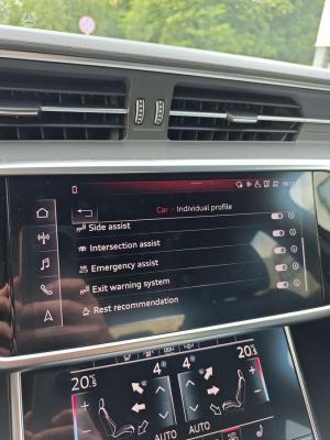 Grey Audi A6 2018 in Vilnius, with an engine capacity of 2.97 L and mileage of 102 thousand km for 24999 €, photo 32 on AUTOMOTO.COM.LV