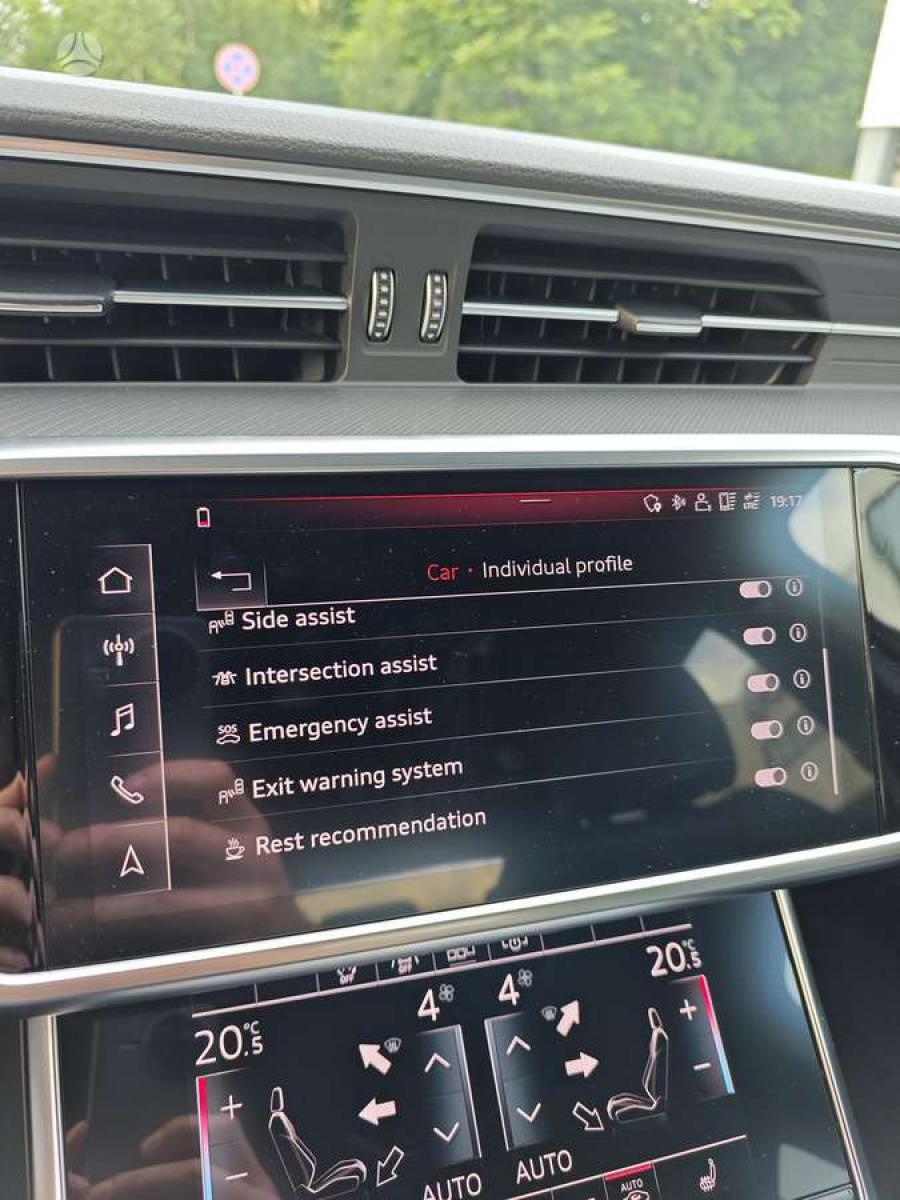 Grey Audi A6 2018 in Vilnius, with an engine capacity of 2.97 L and mileage of 102 thousand km for 24999 €, photo 32 on AUTOMOTO.COM.LV